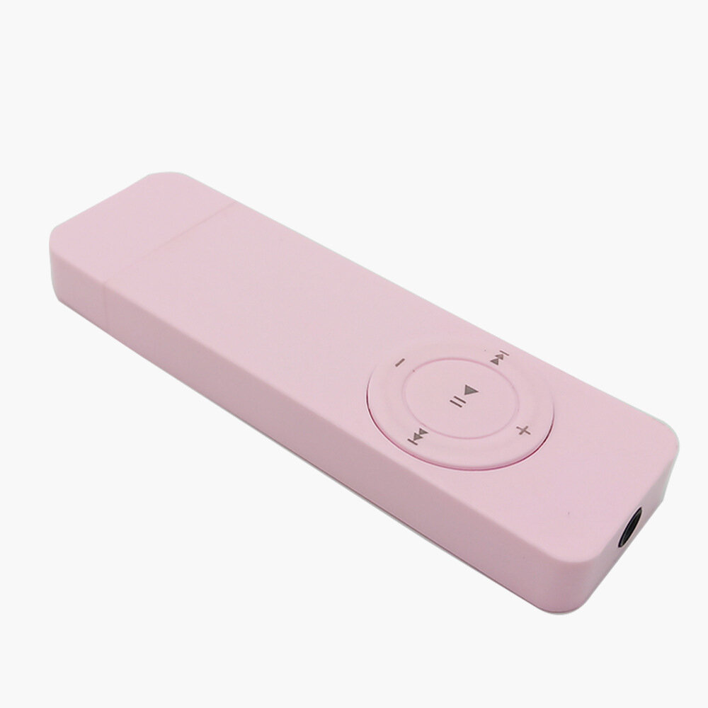 Новая жевательная резинка карта MP3 с прямым подключением к USB-порту, USB-карта MP3, портативный Walkman для студентов, розовый MP3+наушники+OTG-головка+чехол на шнурке.