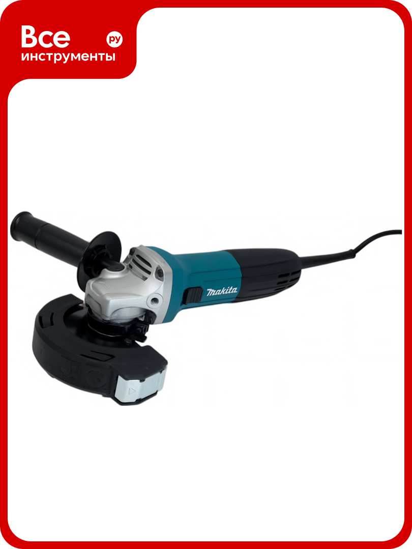 Угловая шлифмашина Makita GA5030RX8, 125 мм, 720 Вт, 11000 об/мин, плавный пуск, защита от непреднамеренного пуска, 5 ди