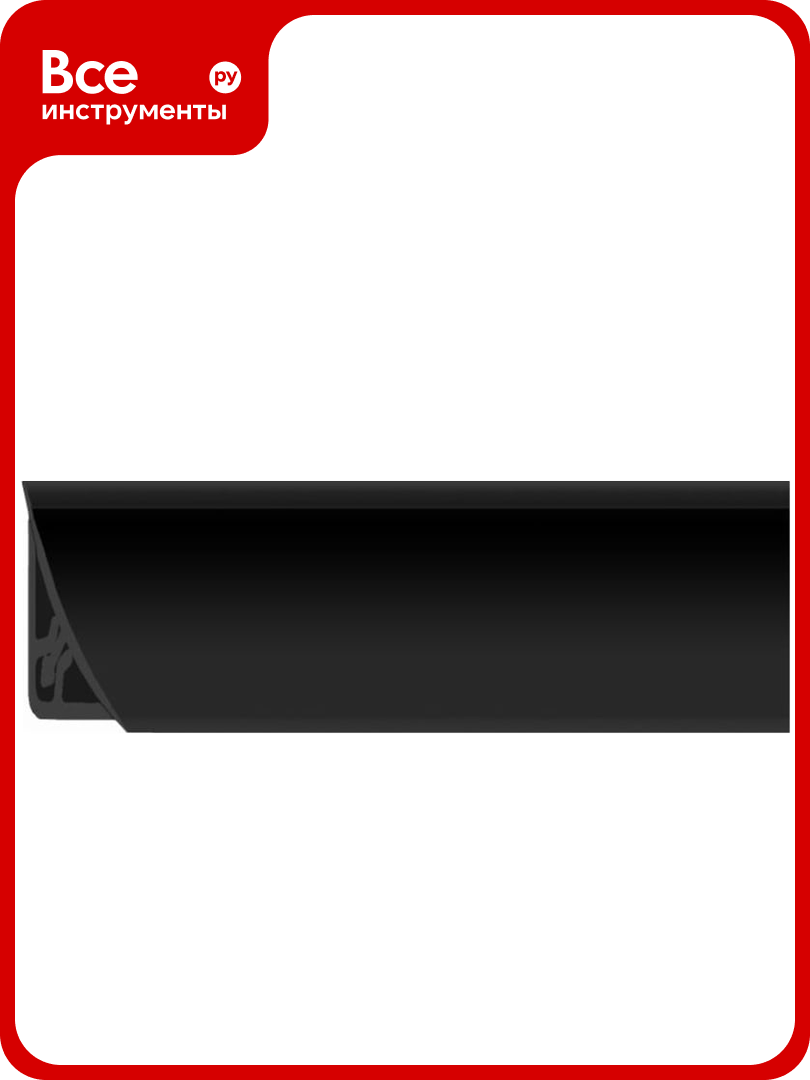 Галтель внутренняя пвх рико молдинг GRACE 14x14 мм 2,7 м черный УТ000014595