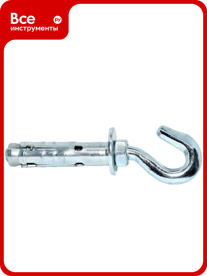 Анкер с крюком Tecfi DX ZN М10x60, 2 шт. пакет 148889