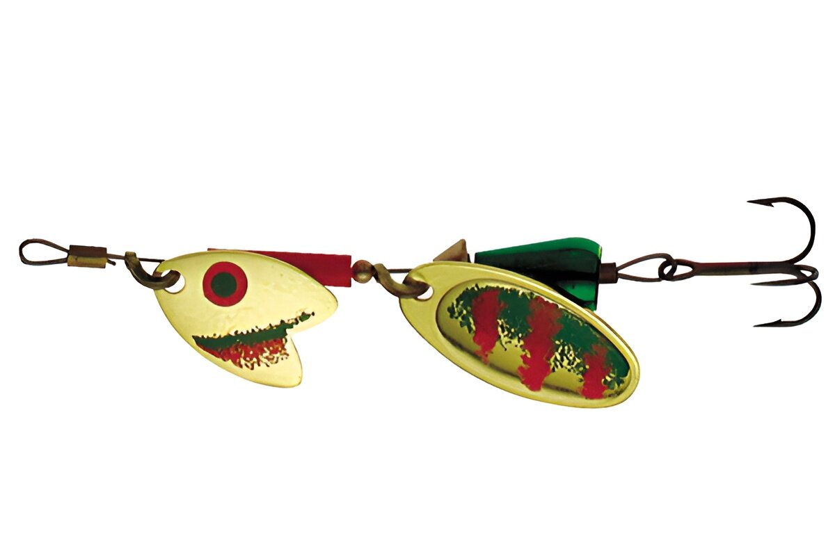 Блесна вращающаяся Mepps TANDEM TROUT, 0, Gold/Green/Orange (блистер)