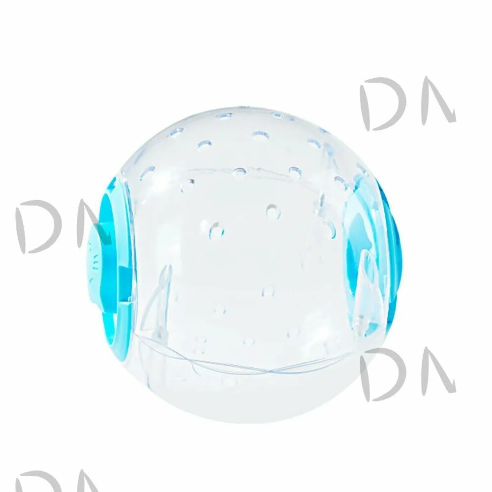 Шар прогулочный для хомяка, грызуна, мышей, крыс, 18 см+тяговый трос длиной 1,4 м веревкаDM