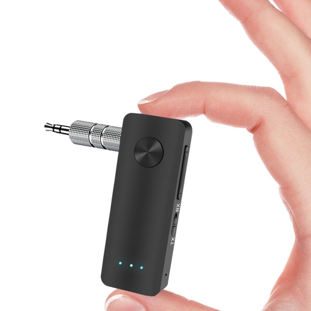 Bluetooth-совместимый 5.3 аудиоприемник-передатчик беспроводной 3,5 мм AUX адаптер