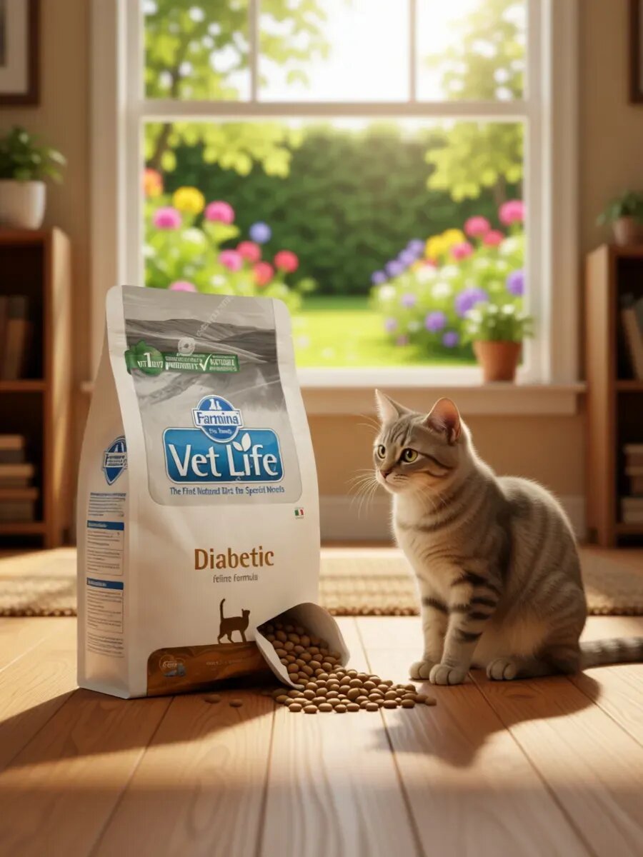 VET LIFE DIABETIC для кошек (регул. уровня глюкозы), 0,4 кг