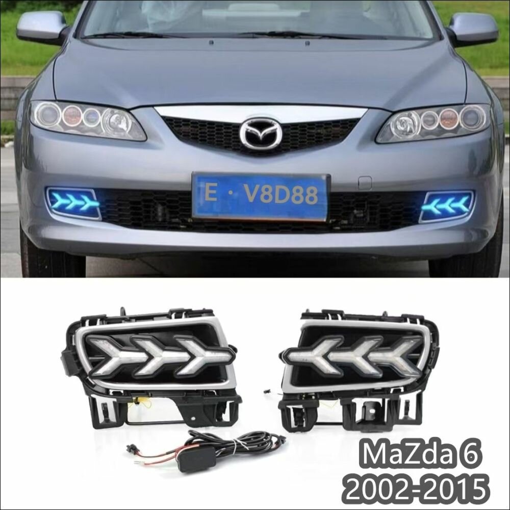 Фары автомобильные, Противотуманная фара, 1 шт, арт. MaZda 6GG Модифицированные туманные лампы для автомобиля