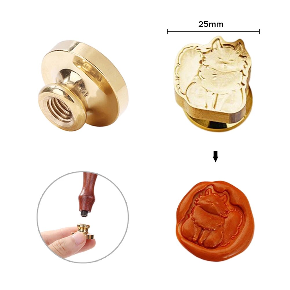 Штамп Shunmaii золотистый медный Fox