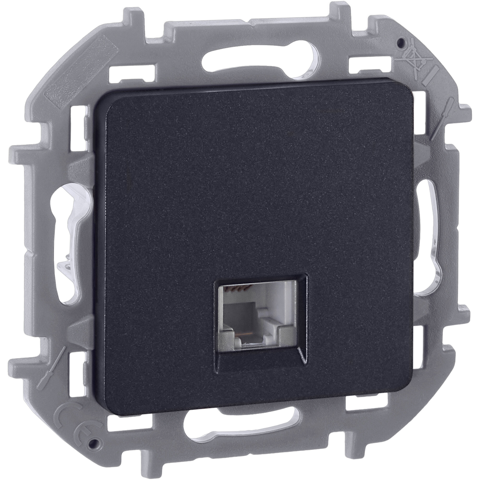 Телефонная розетка RJ11 Legrand - INSPIRIA - антрацит 673823