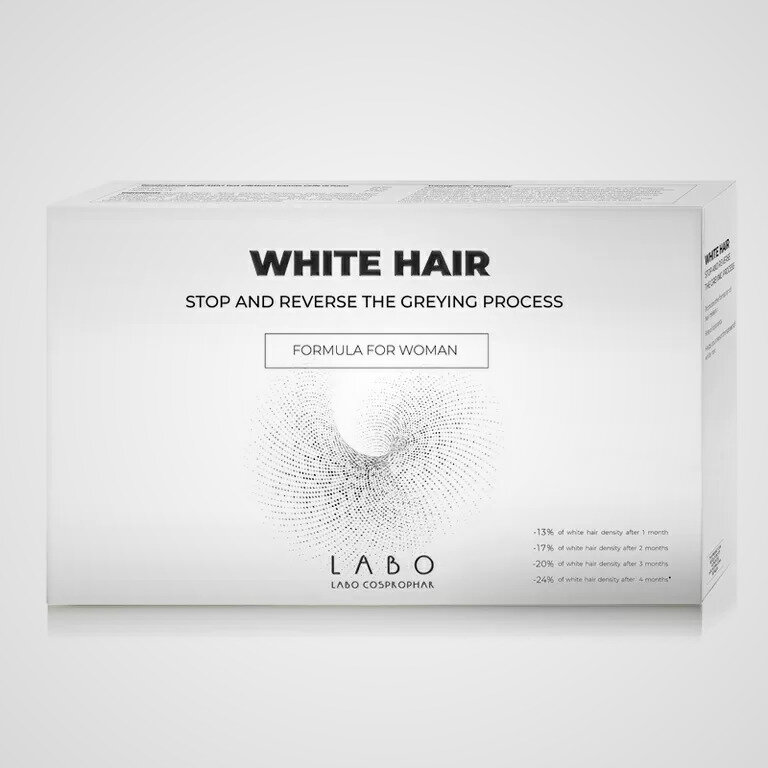 Лосьон для приостановки поседения и восстановления цвета волос для женщин 20 амп CRESCINA White Hair Treatment for Woman Лосьон 20 ампул