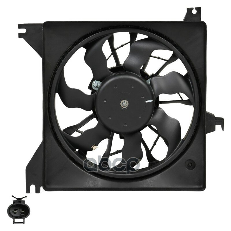 Вентилятор рад. охл. двиг.(с кожухом) LUZAR арт. LFc0190