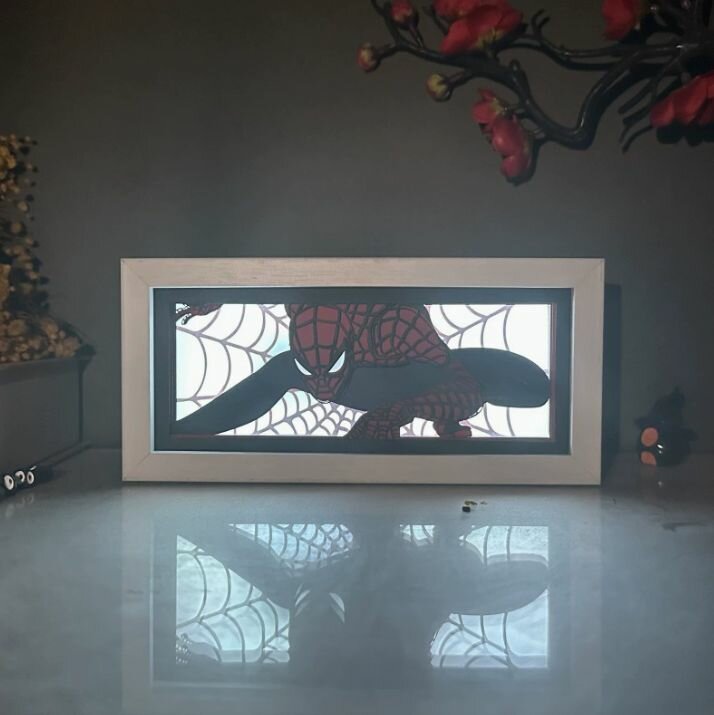 Аниме ночник Человек-паук RGB. Spider-Man