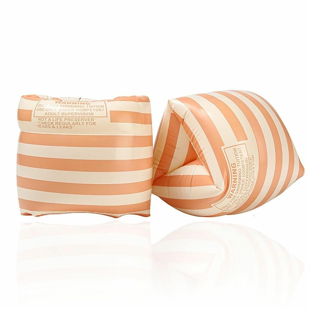 Надувные нарукавники для плавания (2 шт.), - оранжевые полосы
