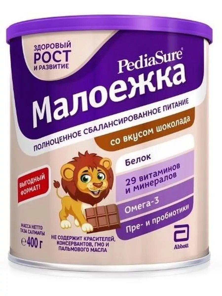 Pediasure малоежка 400 гр шоколад-1шт.