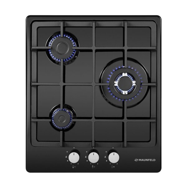 Встраиваемая газовая панель независимая Maunfeld EGHE.43.33CB/G черная