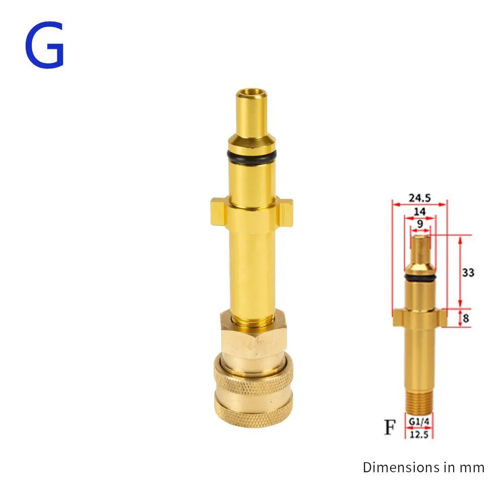 Karcher адаптер быстросъемный 1/4" для мойки высокого давления: разъем шланг-сопло-пистолет