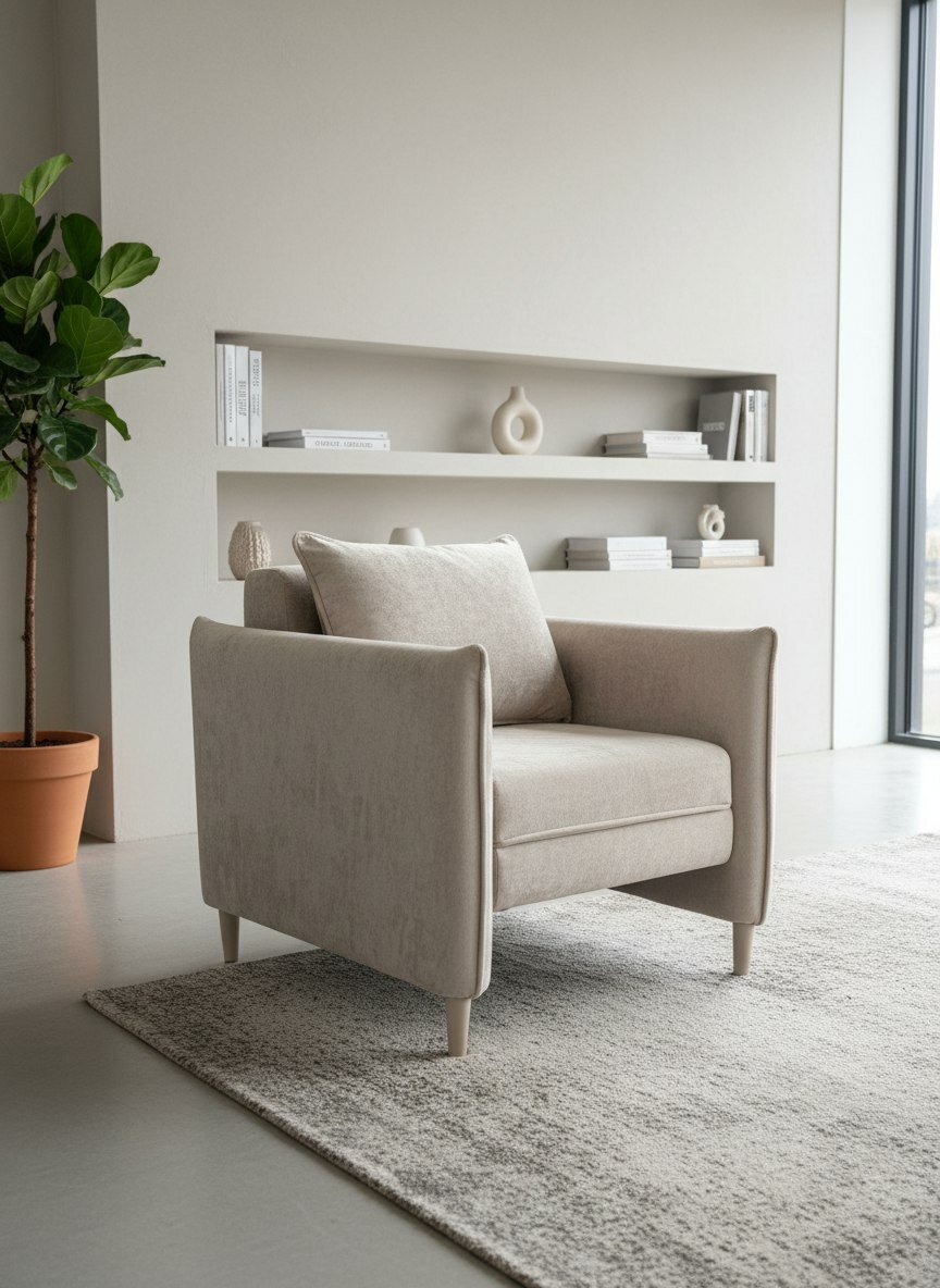 Кресло кровать раскладное с мягким подлокотником, с ящиком для белья, велюр