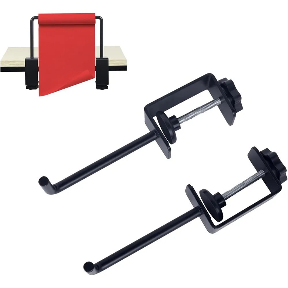 Настольный держатель для рулонов крафт-бумаги, подходящий для любого стола толщиной от 0 до 1,8 дюйма и до 7 дюймов