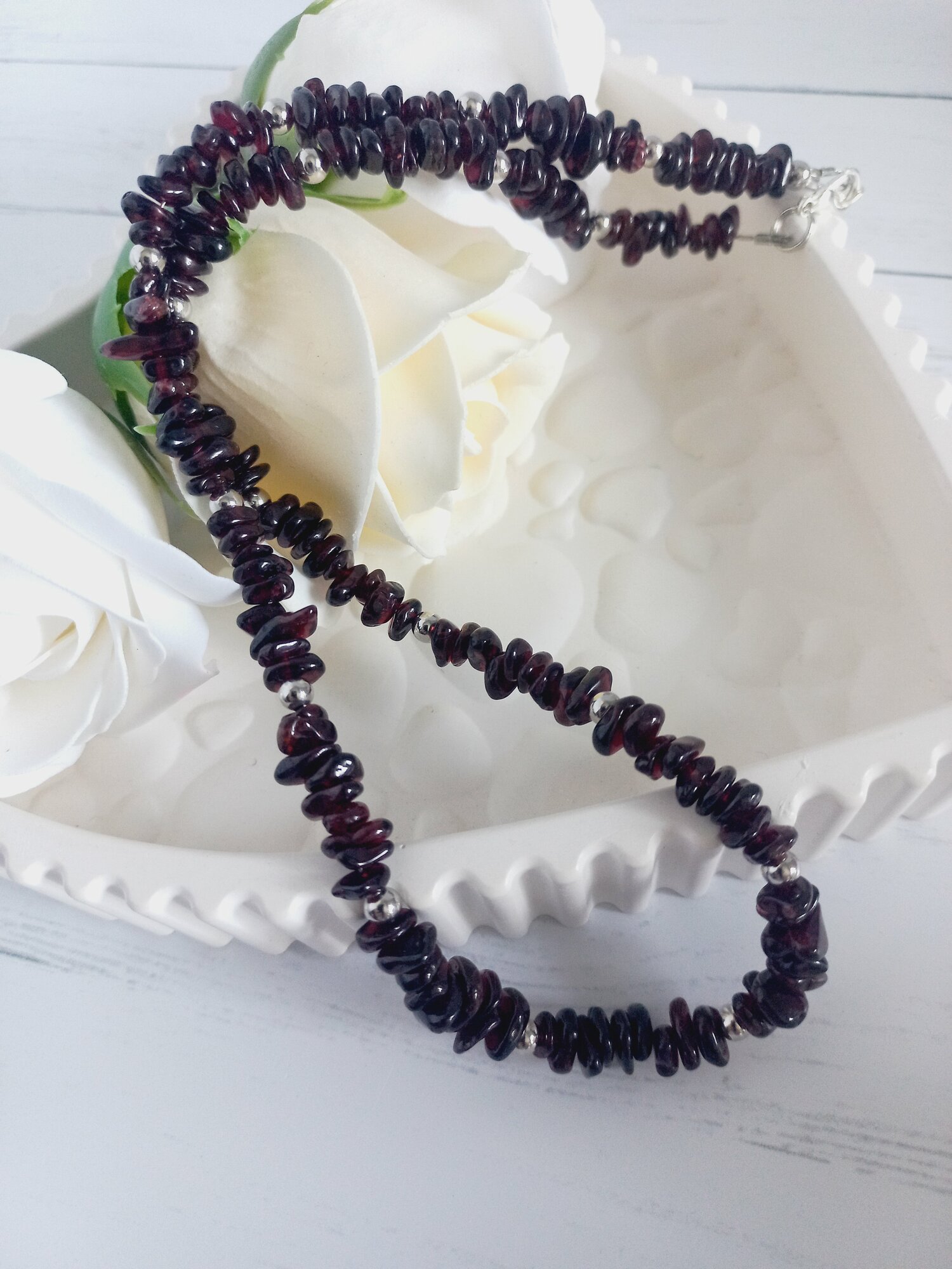 Колье, агат