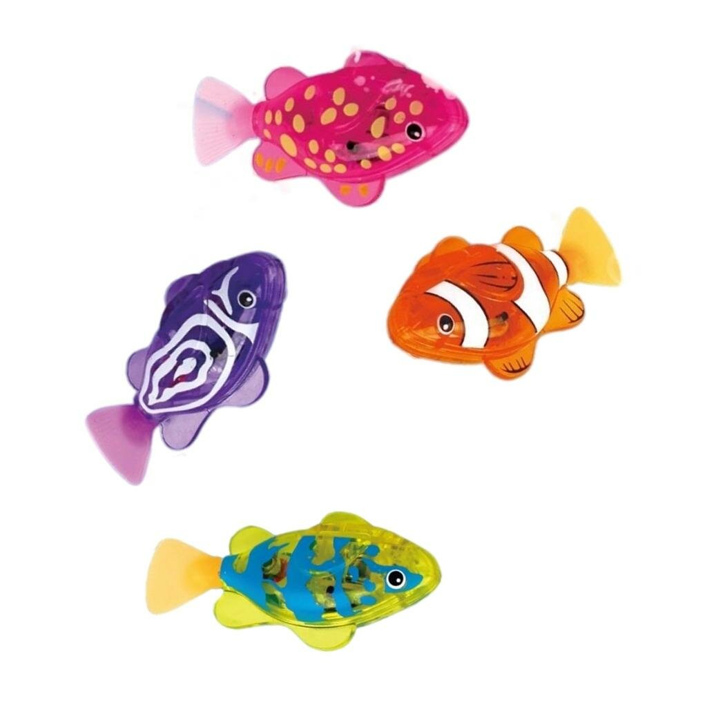 Плавающие рыбки-игрушки с датчиком движения и LED-подсветкой