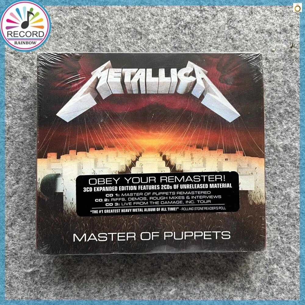 Metallica - Master Of Puppets - Музыкальный диск CD 3CD Expanded Edition Metal