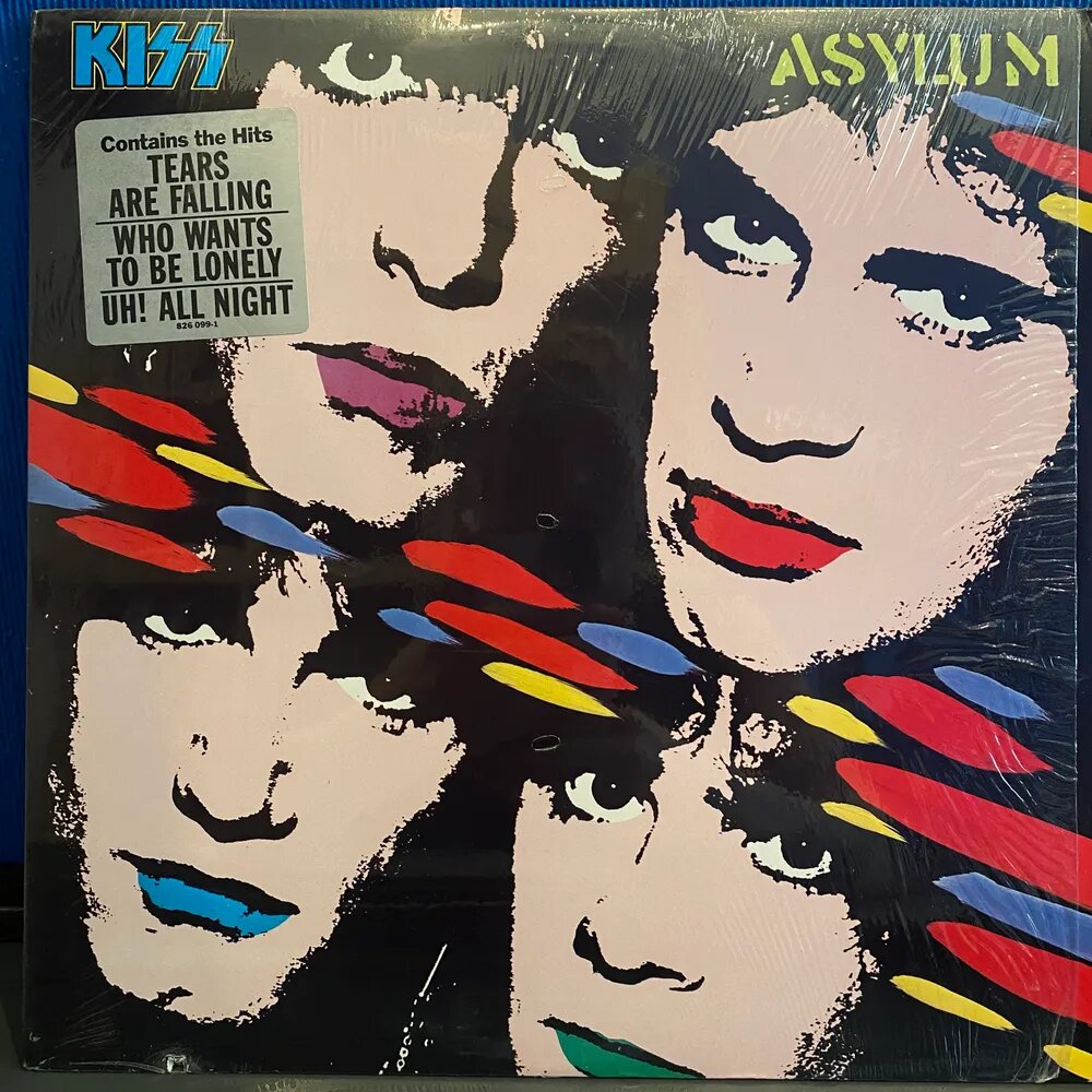 Kiss - Asylum. Виниловая пластинка (LP) 1985 года выпуска. Near Mint (NM) состояние винила