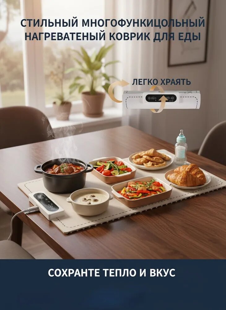 ZONE Складной подогреватель для посуды Многофункциональная греющая панель для дома