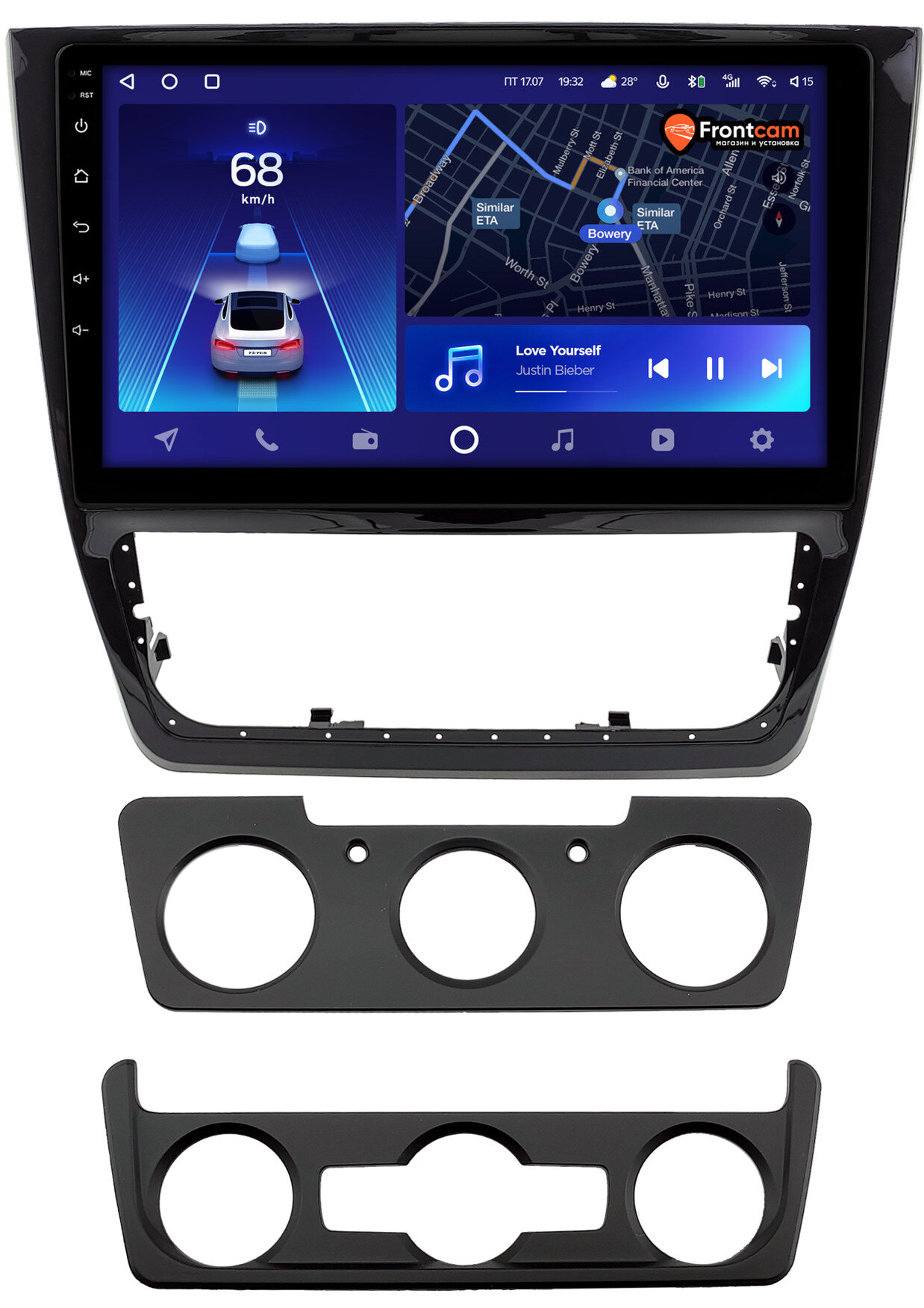 Штатная магнитола Skoda Yeti 2009-2018 (глянцевая) Teyes CC2 PLUS 4/32 10" RM-10-2065 Android 10 (4G-SIM, DSP, QLed)