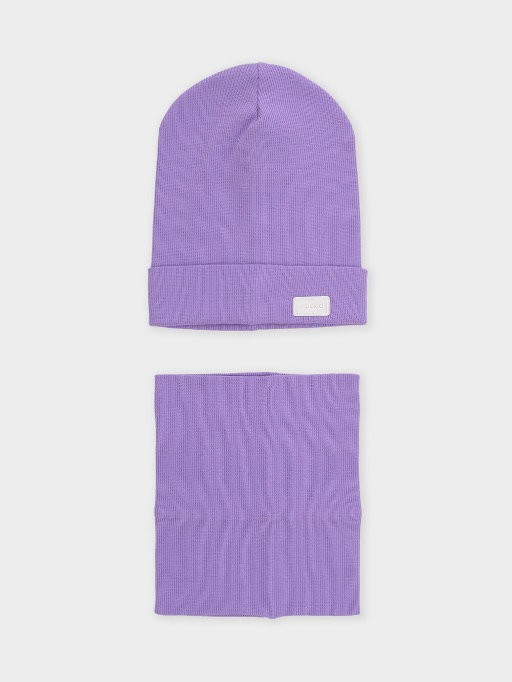 Комплект с головным убором демисезонный, шапка и снуд, детский для девочек