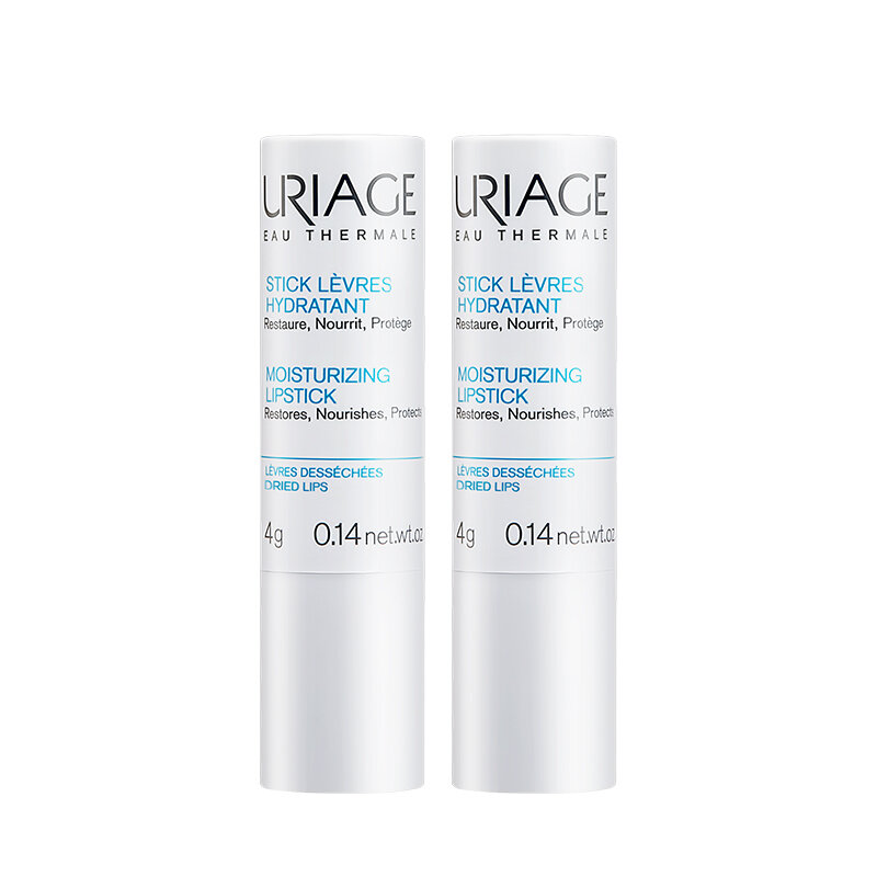 Помада для губ унисекс Uriage Shiro Tube, Мягкая Увлажняющая, Успокаивающая Гидратирующая Бальзам для губ