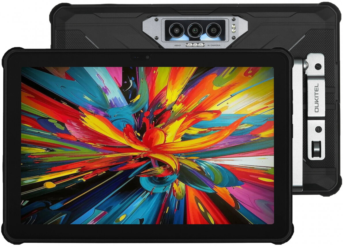 Планшет Oukitel Pad RT 7 5G, NFC, 12/512GB, IP68/IP69K, MIL-STD-810H, Black (Черный)