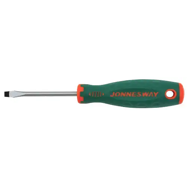 JONNESWAY D71S480 отвертка стержневая шлицевая anti-slip grip, sl4.0х80 мм
