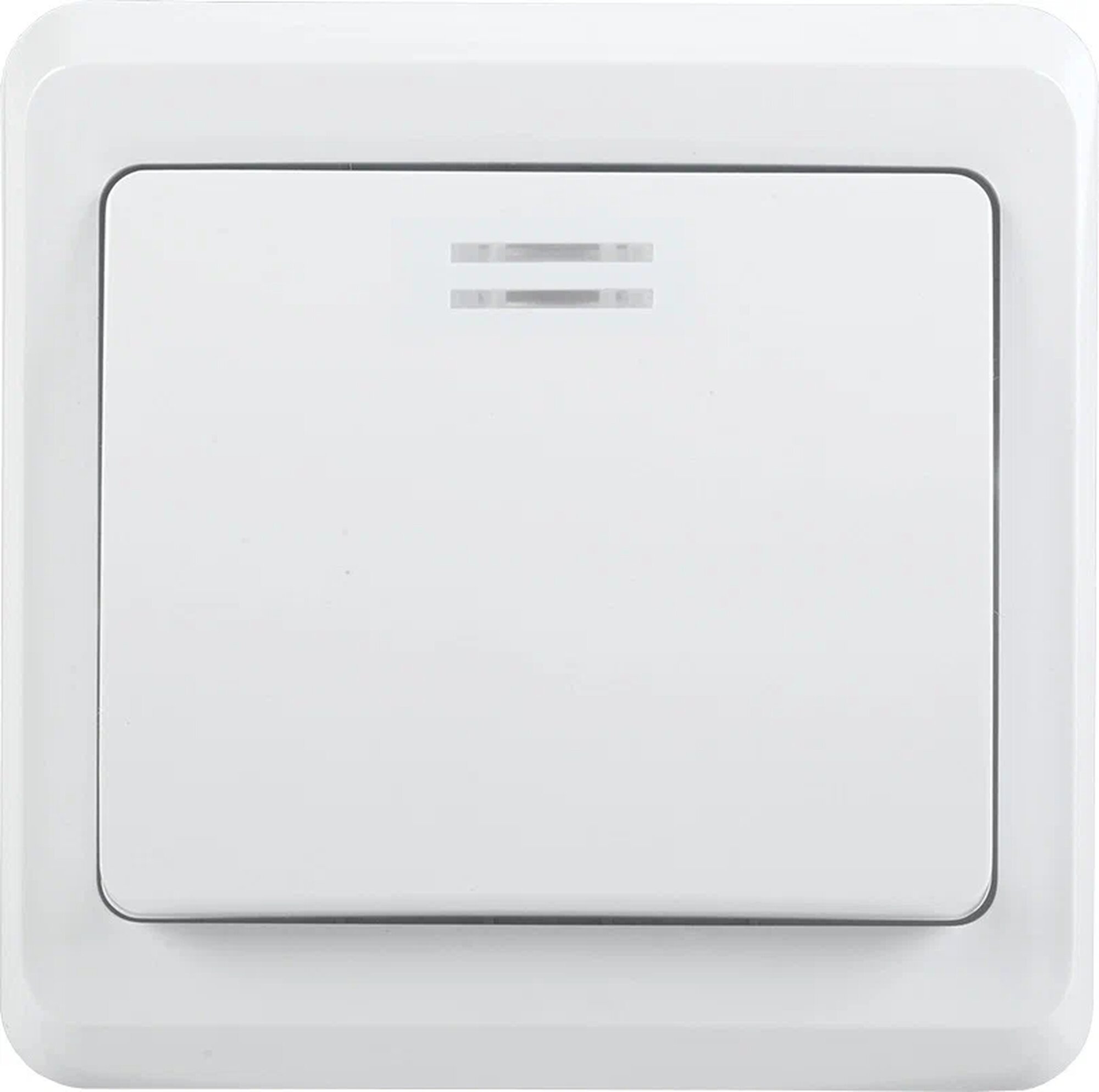 Выключатель 1-клавишный с индикацией ВС10-1-1-ВБ 10А Вега белый GENERICA