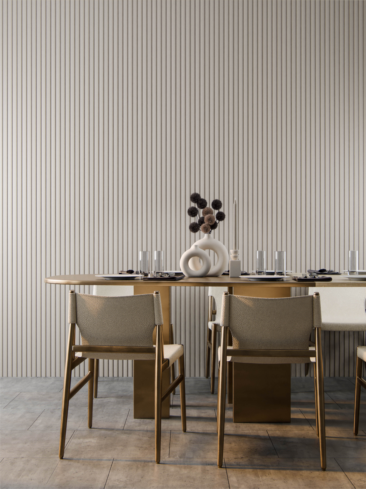 Реечная Модульная стеновая панель рейка саваш кашемир 2800*116*16 мм - 8 шт.