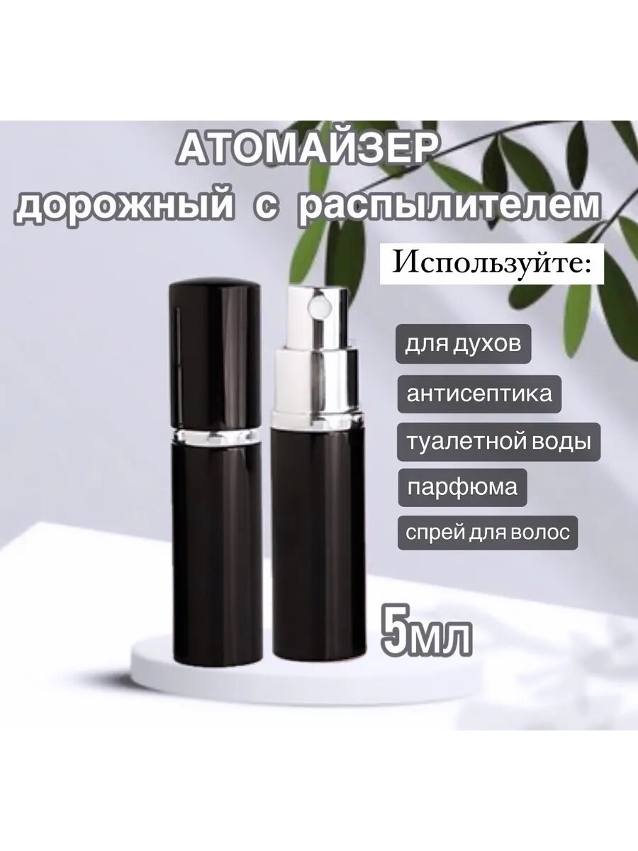 Атомайзер для духов металлический дорожный набор 5 мл