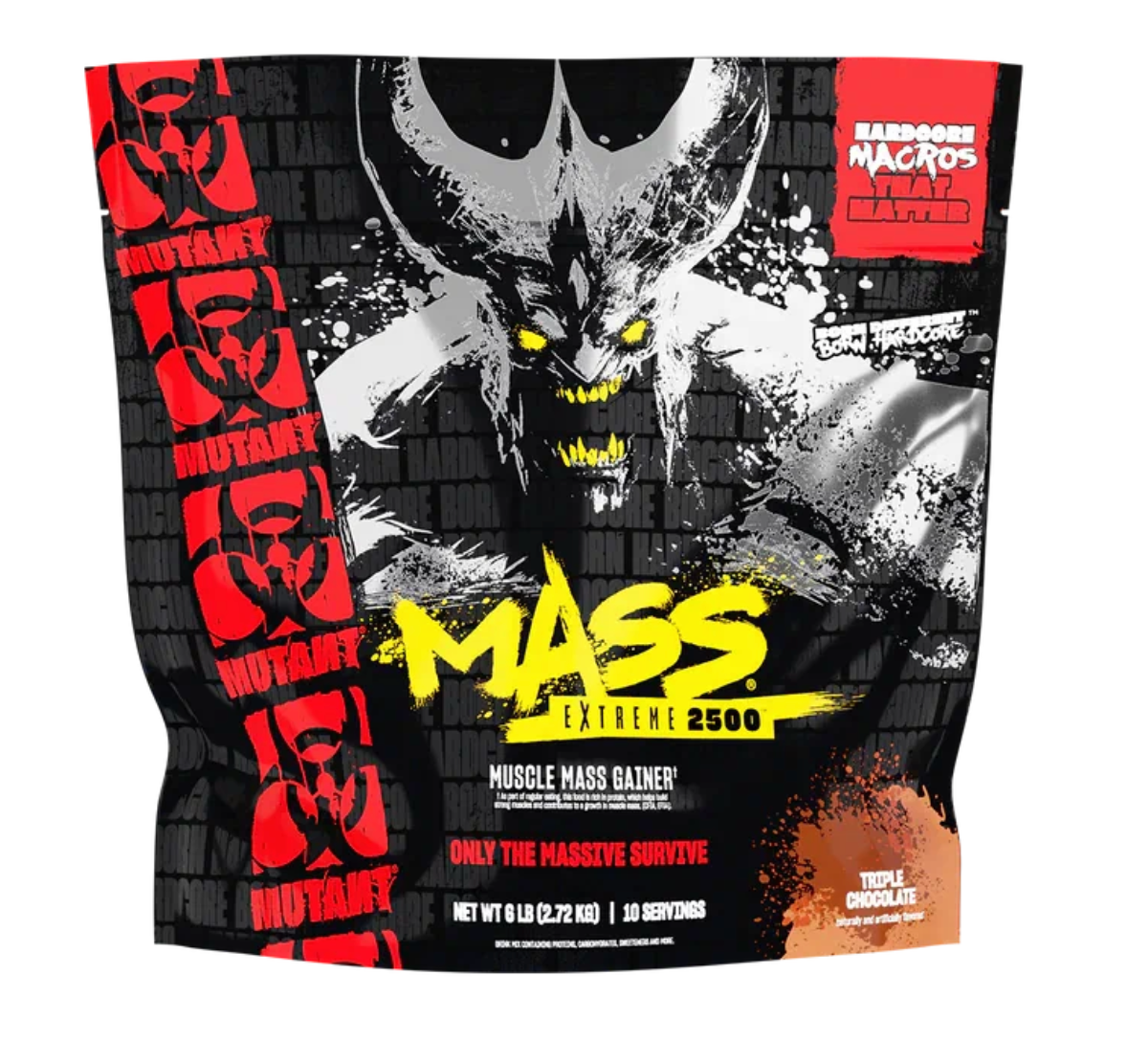Гейнер Мутант Масс Mutant Mass XXXTREME 2500 - 2720 г, тройной шоколад (6lb)