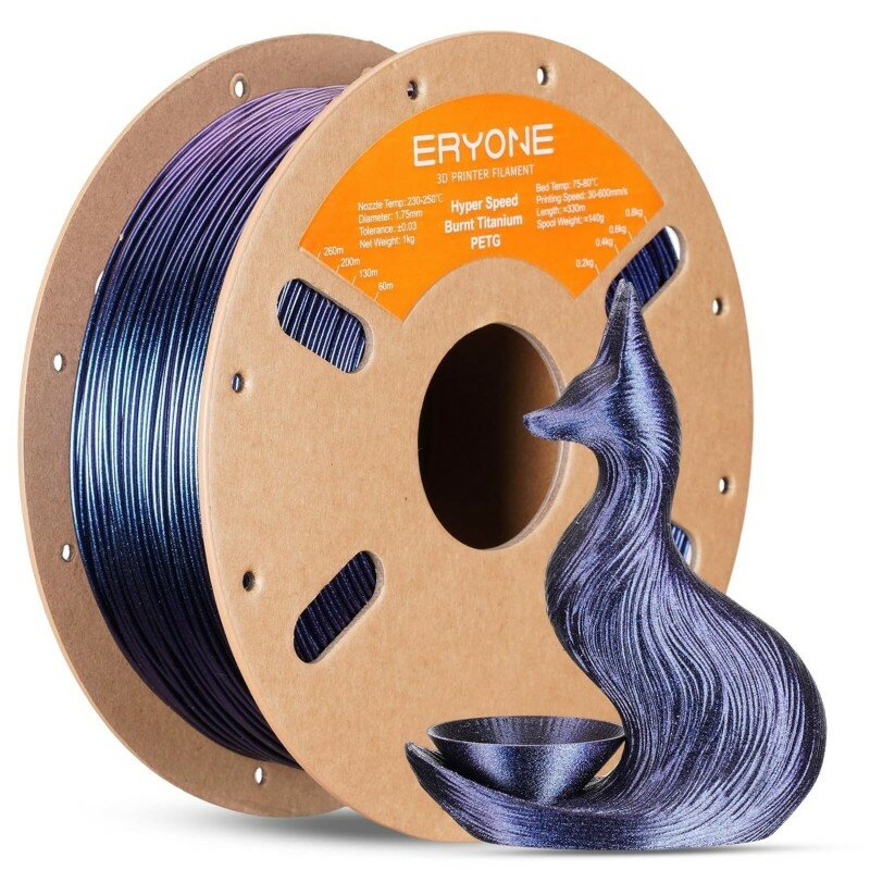 Пластик PETG High Speed Burnt Titanium - Purple- 1.75mm - 1 Kg