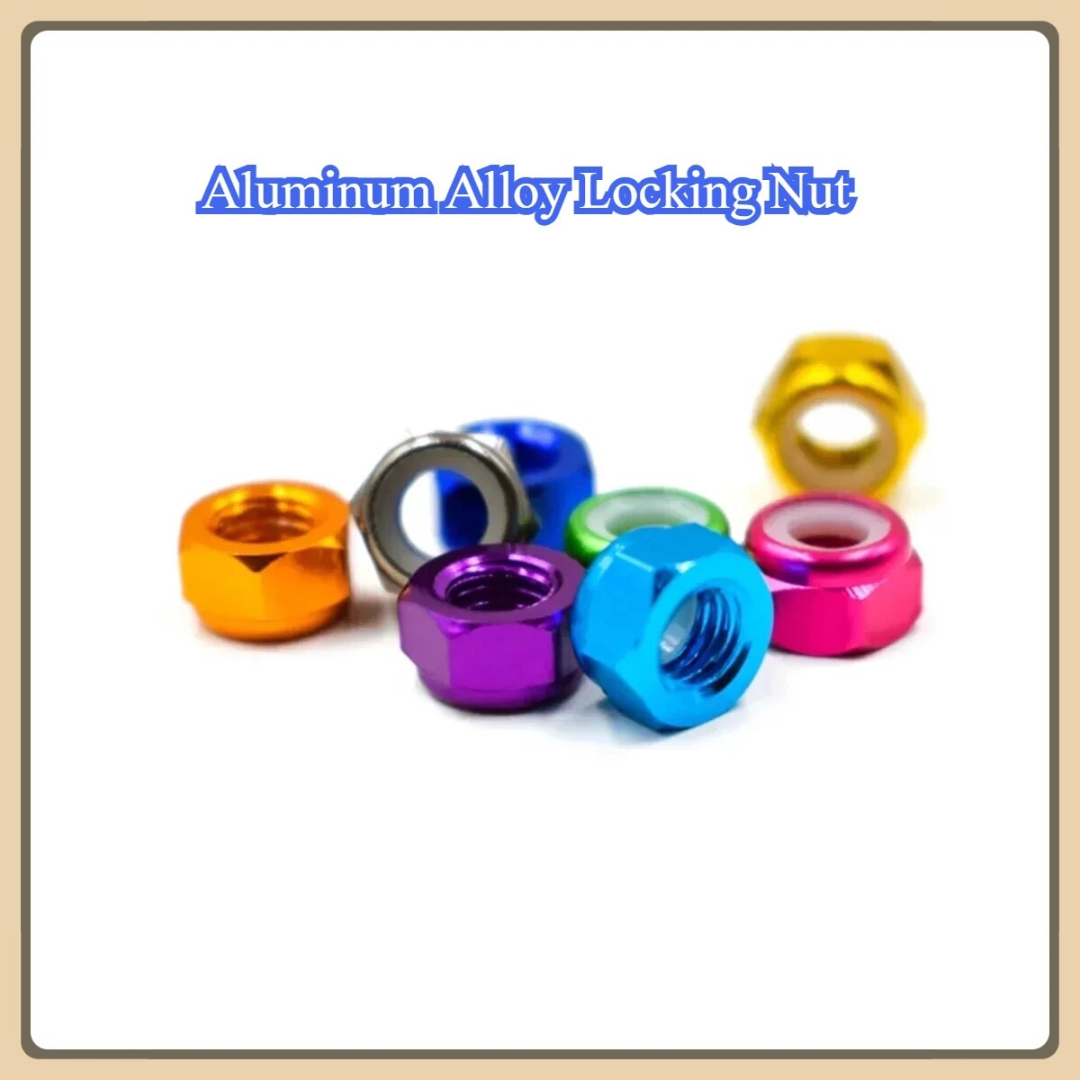 Стопорные гайки из алюминия M2-M8 5pcs M6, Black