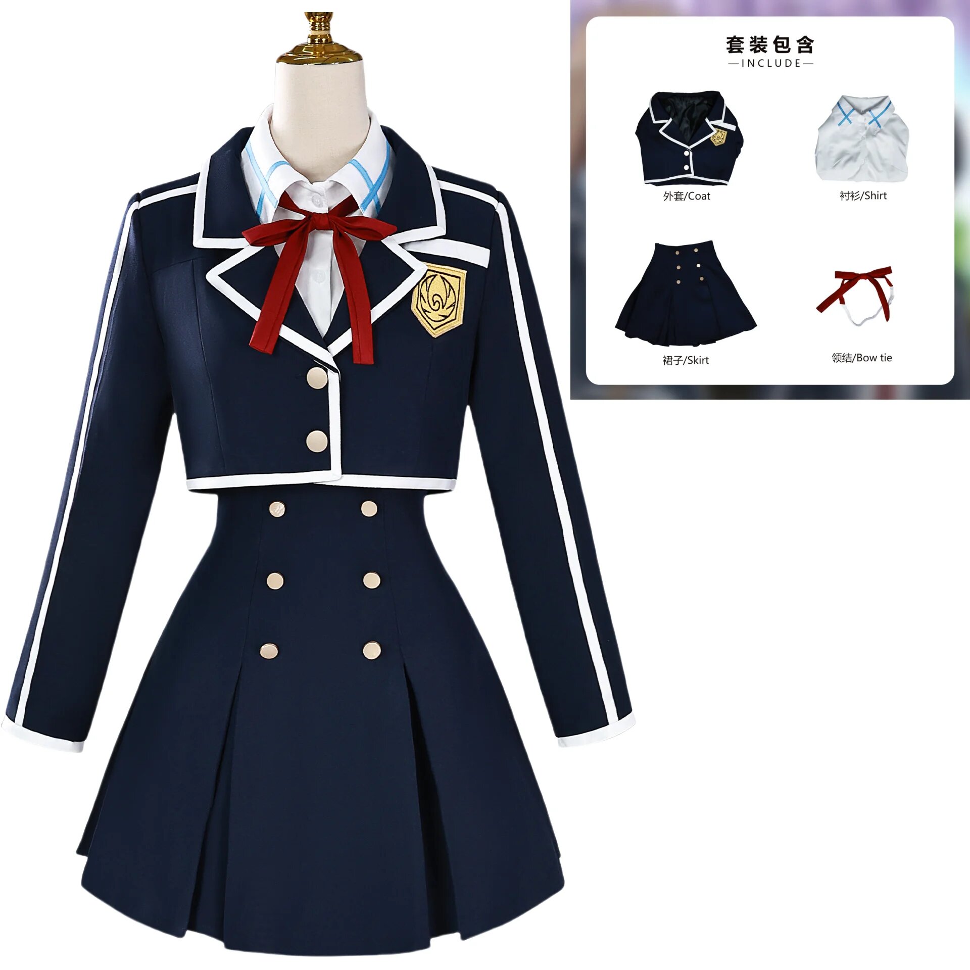 Костюм школьной формы косплей, цвет A2 Costume, размер L