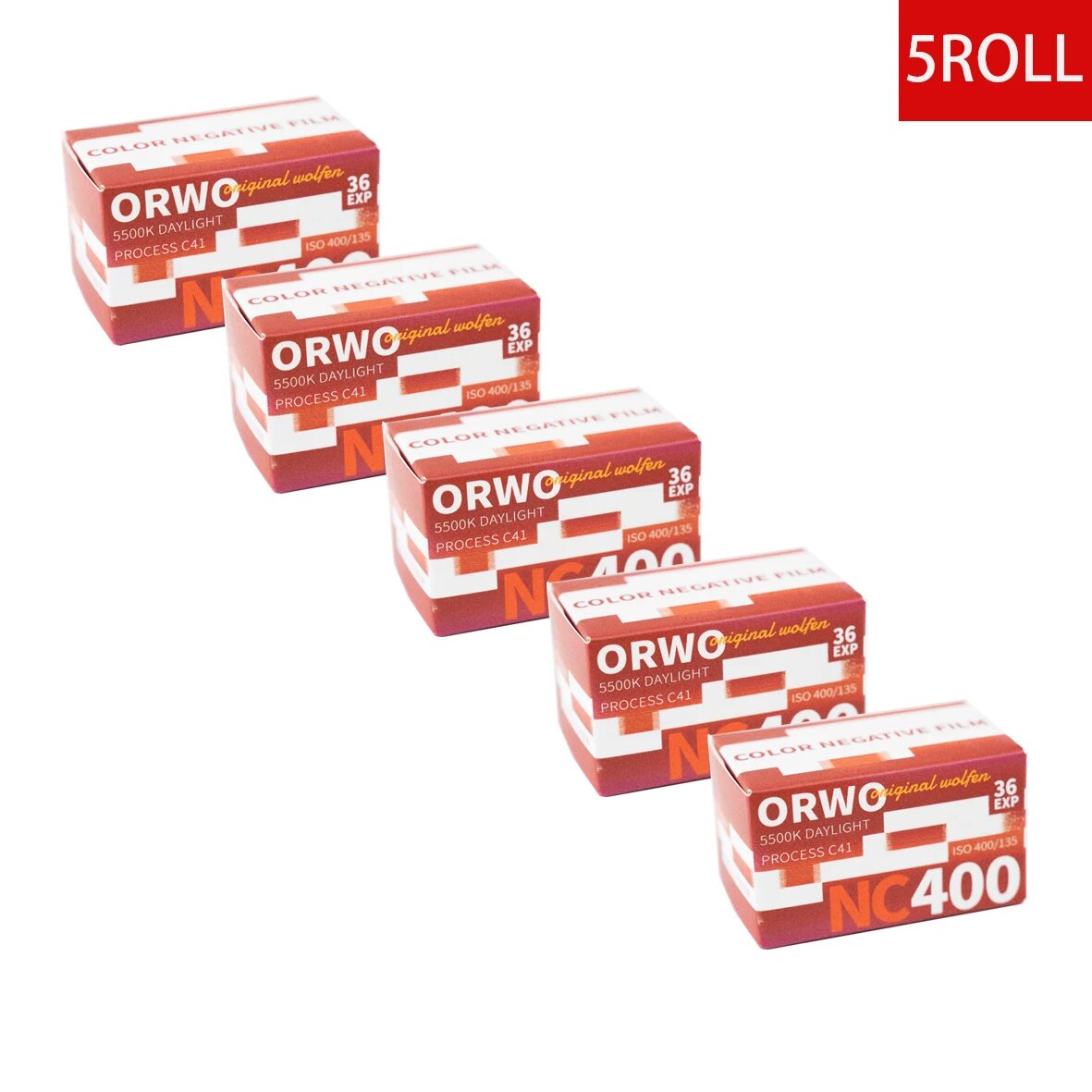 ORWO NC400 пленка 135, 36 листов 5 ROLL