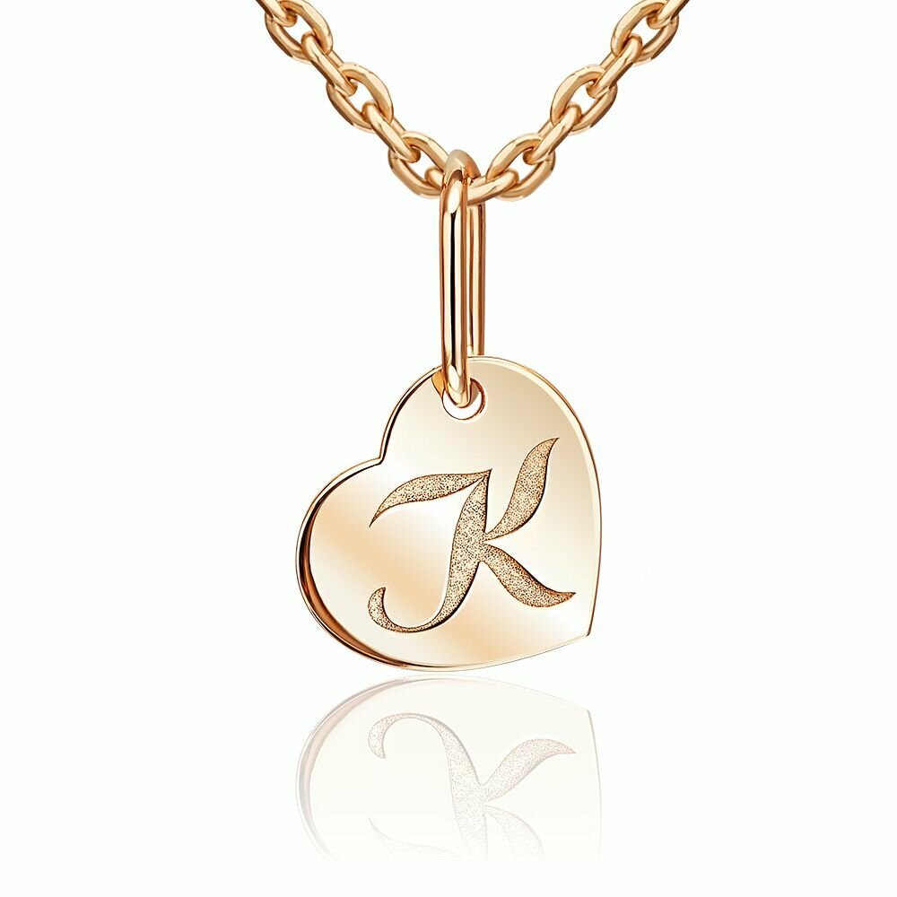 Подвеска, красное золото, 585 проба