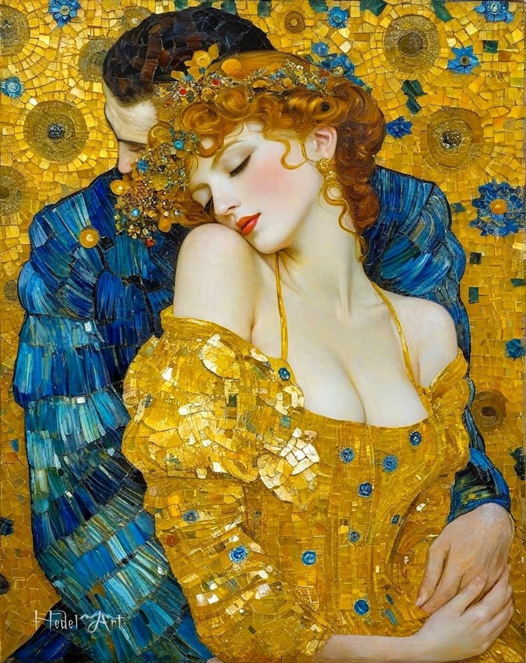 Алмазная живопись "нравиться", 5D, круглая, 40x50 см. Производитель: Brose Art.