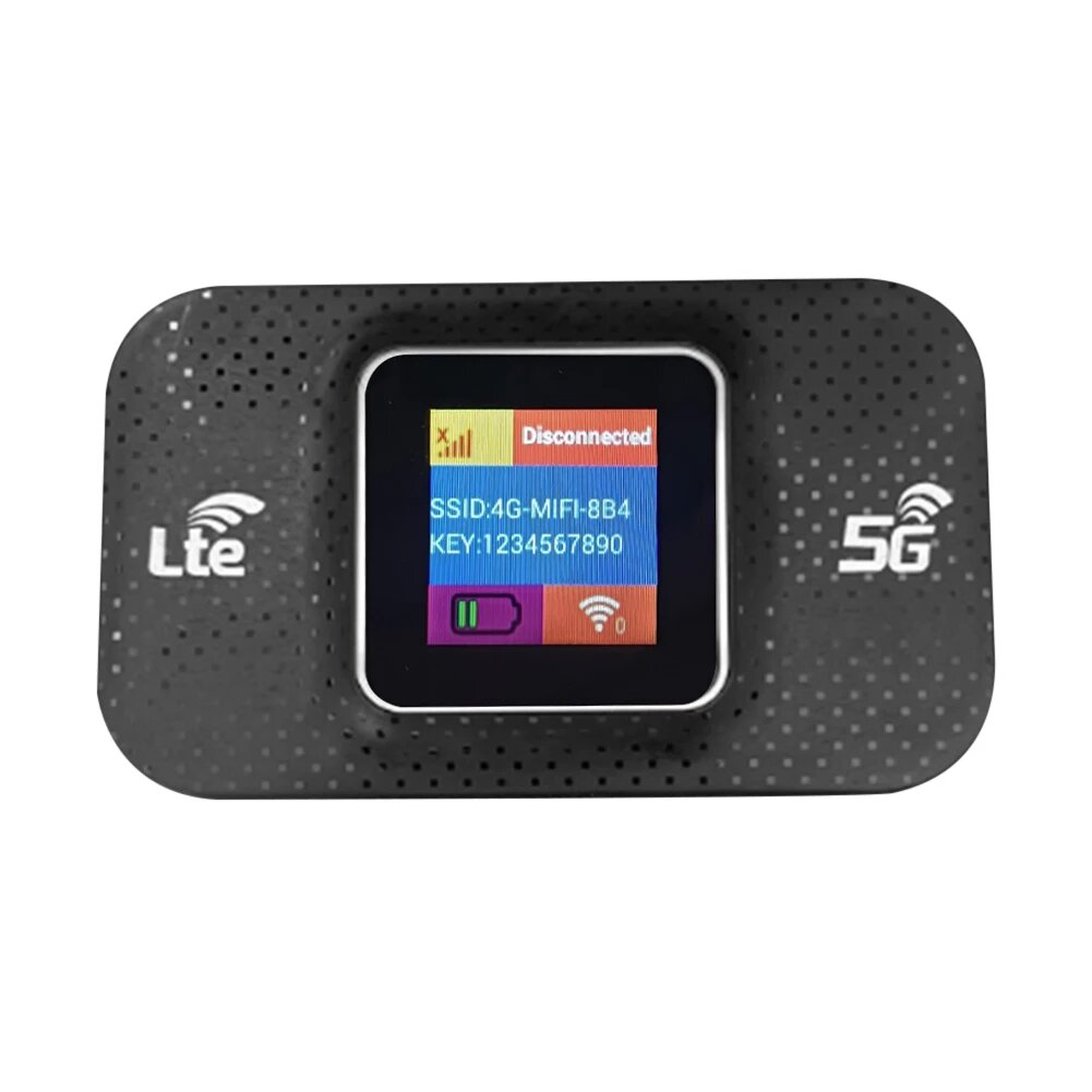 Портативный 4G LTE 5G Wi-Fi роутер черный