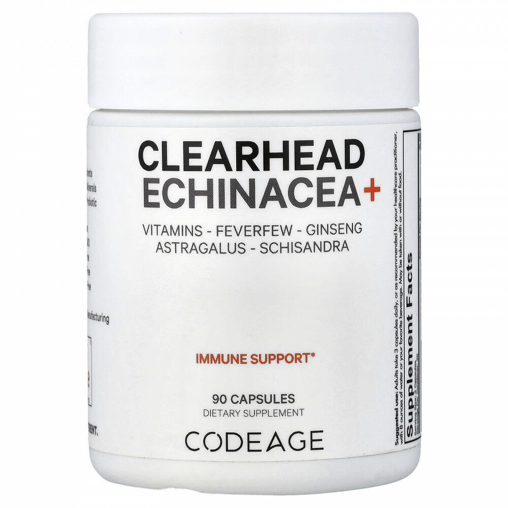 Codeage, Clearhead Echinacea+, 90 капсул
