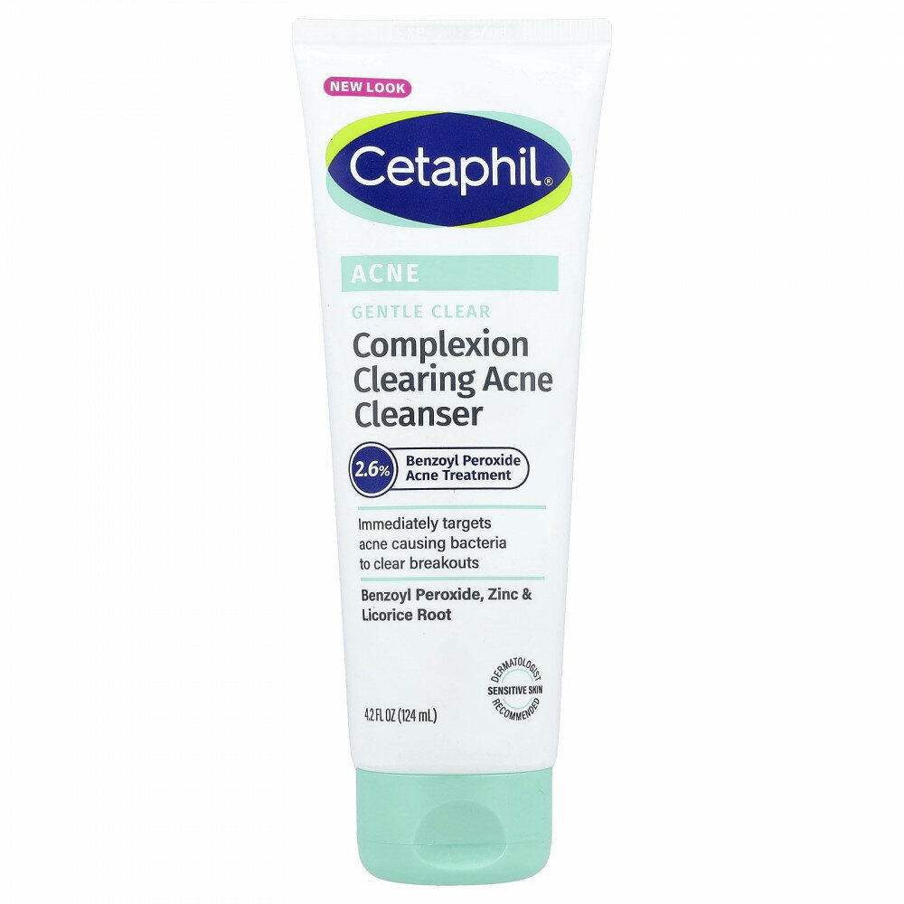 Cetaphil, Gentle Clear, средство для очищения кожи от акне, 124 мл (4,2 жидк. унции)