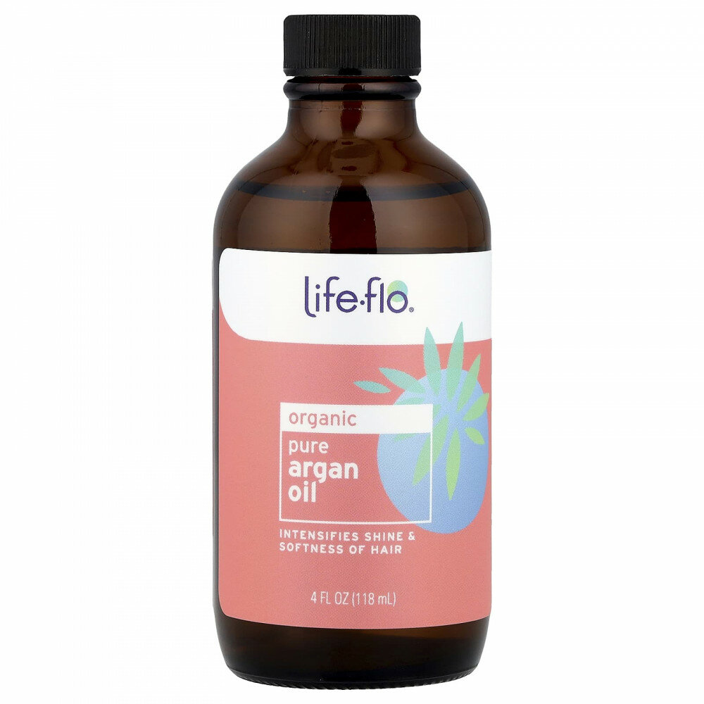 Life-flo, Органическое чистое аргановое масло, 118 мл (4 жидк. Унции)
