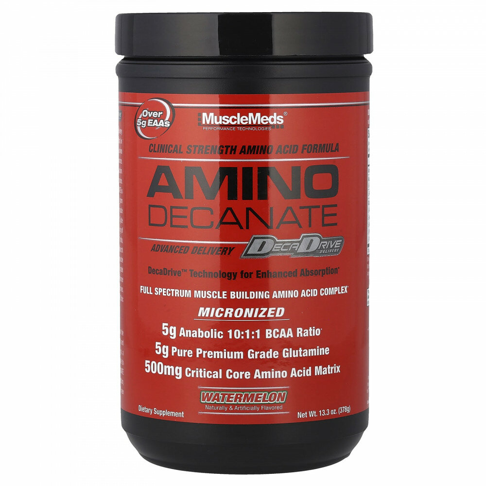 MuscleMeds, амино деканат, арбуз, 378 г (13,3 унции)