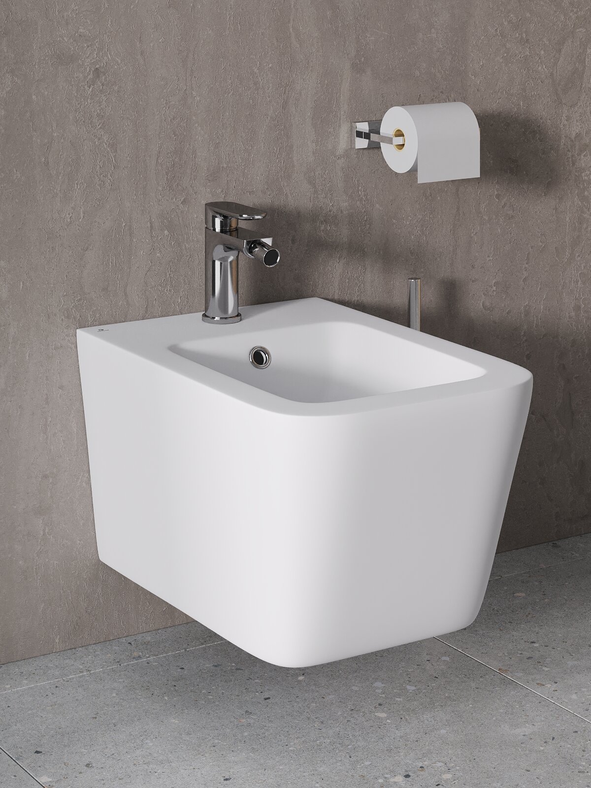 Биде Agger AT04310 подвесное санфарфор белый глянец 36х30х52 см