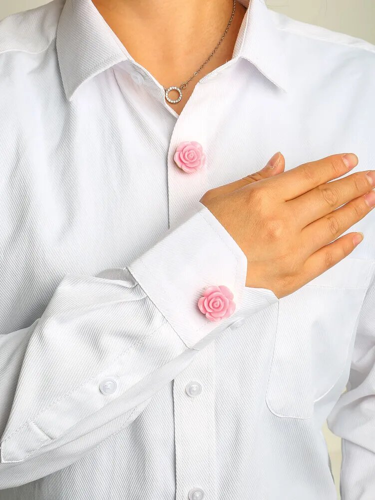 Накладки на пуговицы для рубашки и блузки, запонки декоративные, Накладки на пуговицы 2шт