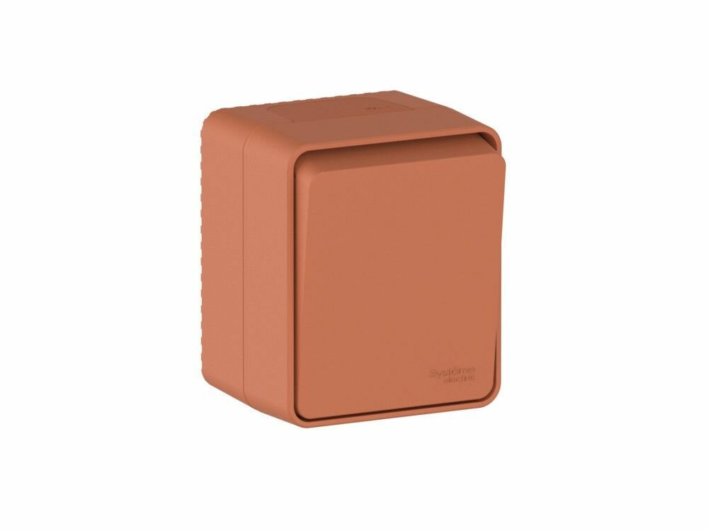 AtlasDesign PROFI IP54 О/У 1-клавишный выключатель 10 АХ, терракотовый