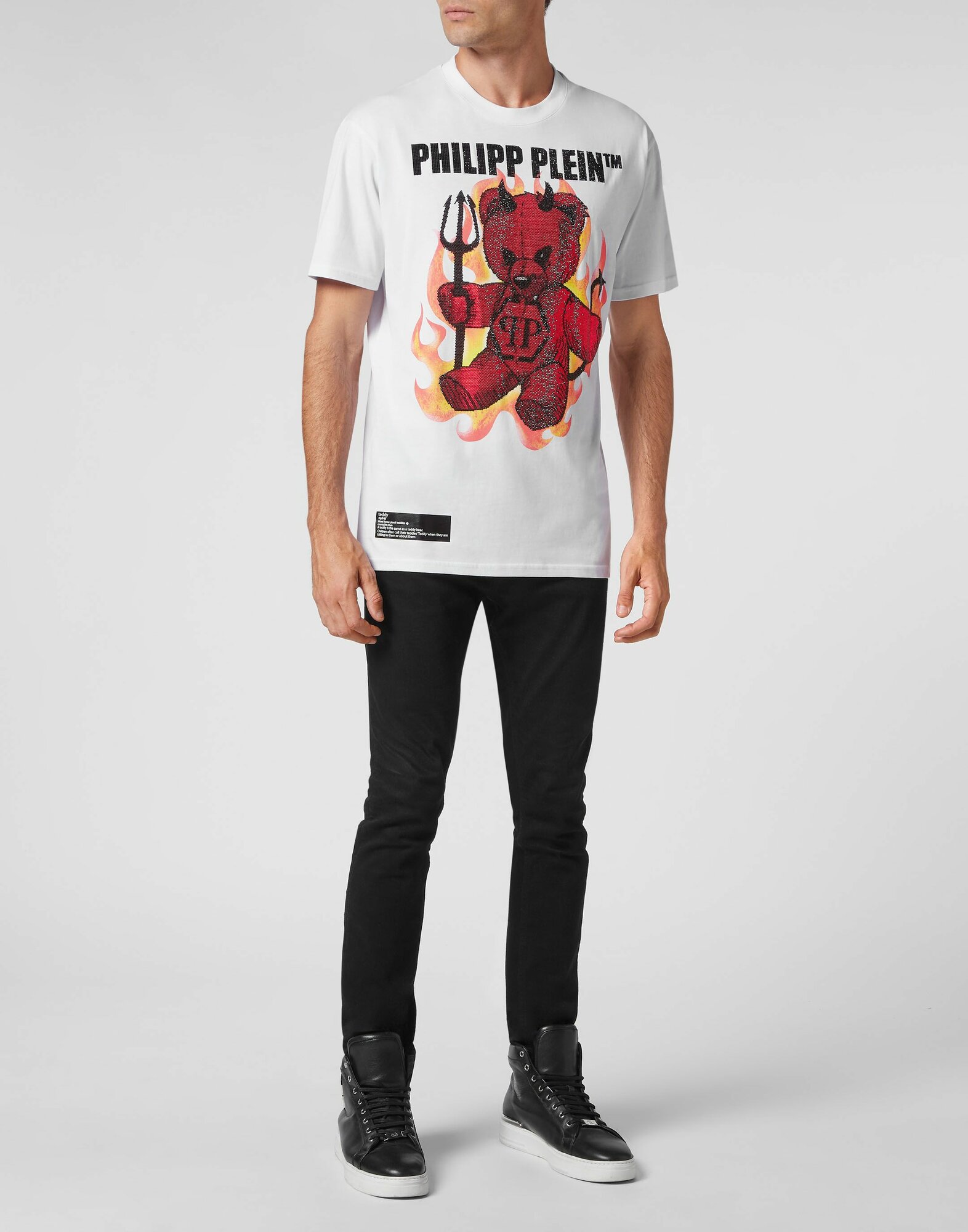 Футболка PHILIPP PLEIN, размер 48, белый — фото 1