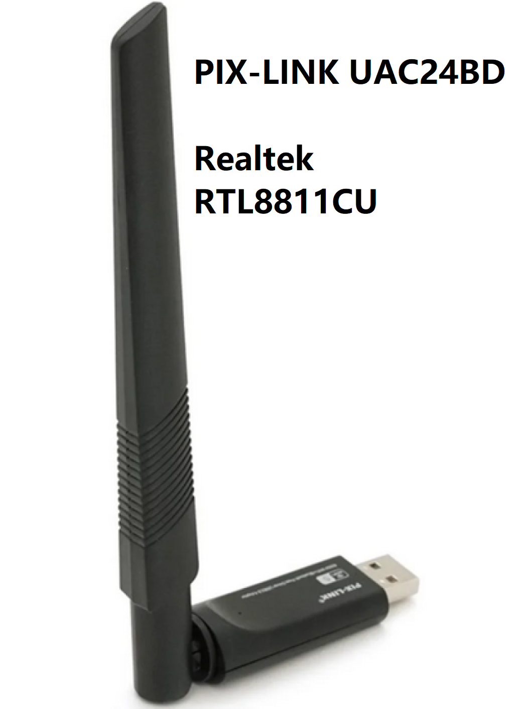 Адаптер Wi-Fi Pix-Link UAC24BD, двухдиапазонный, с внешней антенной